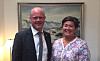 Aleqa Hammond til møde med forsvarsministeren